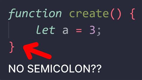 Semicolons In Javascript Where And Why Youtube
