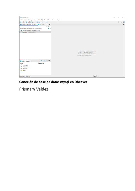 conexión de base de datos mysql en dbeaver aux ciberseguridad