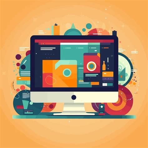 Premium AI Image Vector Art About Computer Simple Vector Image