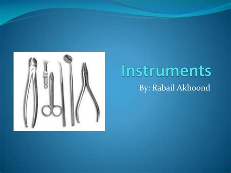 PPT Instruments PowerPoint Presentation Free Download ID 2121739