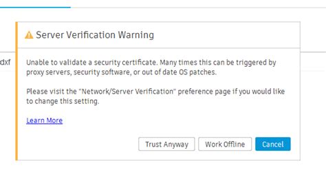 Server Verification Warnig Page 2 Autodesk Community