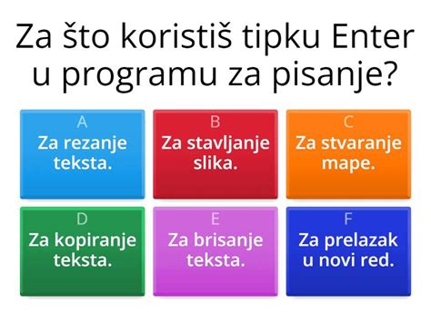 Informatika 3 Razred Quiz
