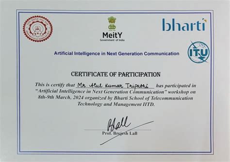 Atul Kumar Tripathi On Linkedin Ai Communication Workshopcompletion