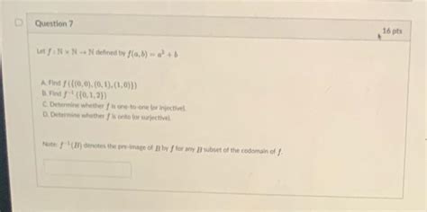 solved question 7 16 pts nxnn defined by a 0 0 a find