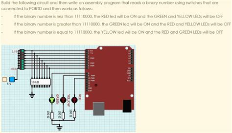 SOLVED Write An Assembly Program Build The Following Circuit And Then Write An Assembly