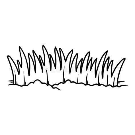 Doodle Grass Stock Vector Illustration Of Simple Icon 258344254
