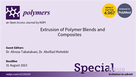 Pdf Special Issue Extrusion Of Polymer Blends And Composites