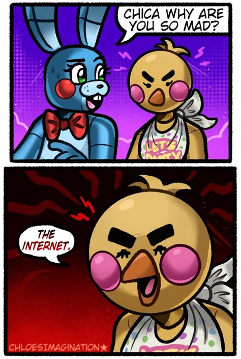 Toy Chica Is Mad Ass Hell In Fnaf Chloesimaginationthings On Tumblr