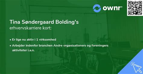 Tina Søndergaard Bolding Har 1 Erhvervsrolle Ownr®