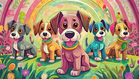 шарли собака мультфильм персонаж обои с эмоциональным языком тела Иллюстрация штока