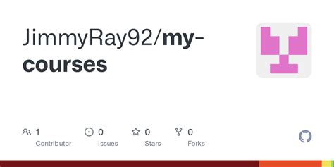 GitHub JimmyRay My Courses