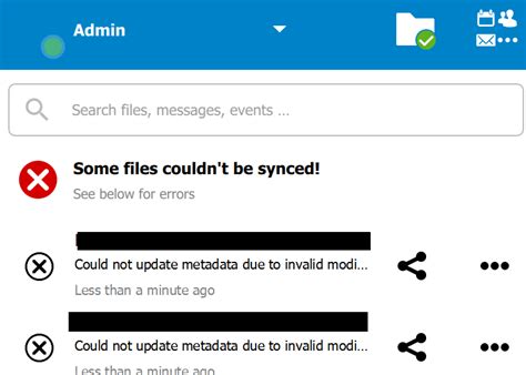 Sync Errors Could Not Update Metadata Due To Invalid Modifier R Nextcloud