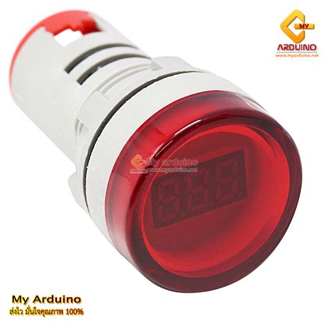 ดิจิตอลโวลต์มิเตอร์ Led Mini Voltmeter 60 500vac แบบติดแผงแสดงผล จอสี