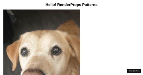 Render Props Patterns Codesandbox