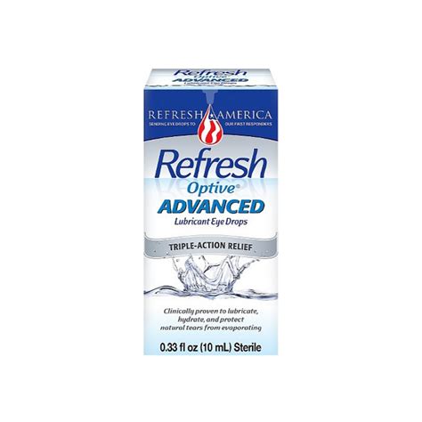 Refresh Optive Advanced Lubricant Eye Drops 10 Ml Valpacks