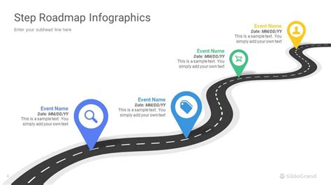 Step Roadmap Infographics PowerPoint Template Designs SlideGrand