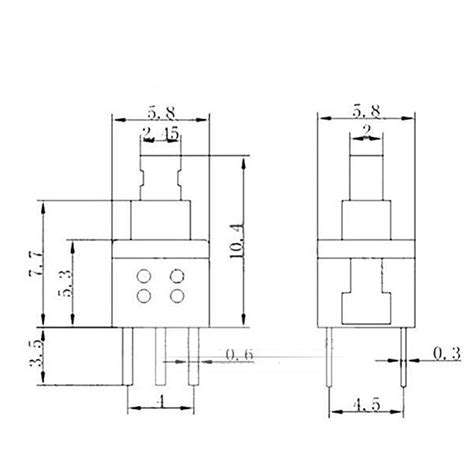 10pcs Momentary Self Locking Push Button Square Toggle Switch