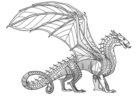 Wings Of Fire Hybrid Dragon Coloring Pages
