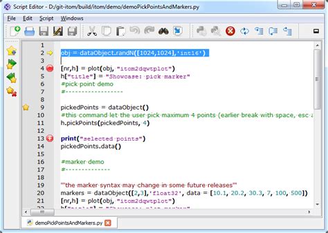 Python Itom