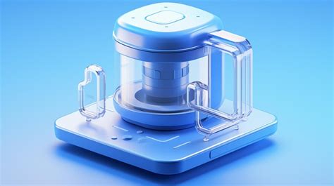 Premium Ai Image There Is A Small Blender With A Glass Container On