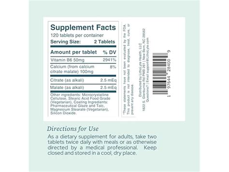 Oxalate Reducing Tablets