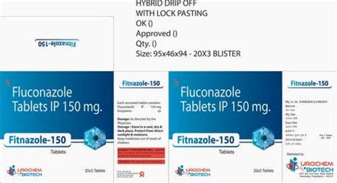 FLUCONAZOLE TABLETS Packaging Type Blister Packaging Size X At Best Price In Chandigarh
