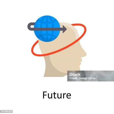 미래 벡터 플랫 아이콘 디자인 일러스트레이션 흰색 배경 Eps 10 파일에 기타 기호 개념에 대한 스톡 벡터 아트 및 기타 이미지 개념 개념 기호 거리 Istock