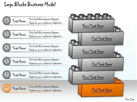 1013 Business Ppt Diagram Lego Blocks Business Model Powerpoint Template Powerpoint Slides