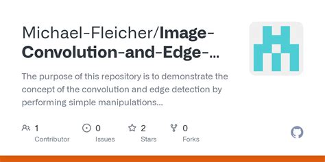 image convolution and edge detection convolution and edge detection ipynb at main · michael
