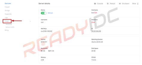 ขั้นตอนการ Monitor Cpu Ram Disk Readyidc Service 24 Hour Support