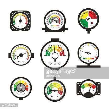 Manometer Set Pressure Gauge And Measurement Stock Vector Royalty Free FreeImages