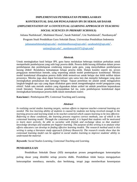 Implementasi Pendekatan Pembelajaran New Pdf