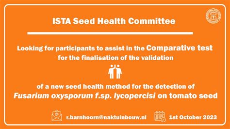 Ista International Seed Testing Association On Linkedin Ista