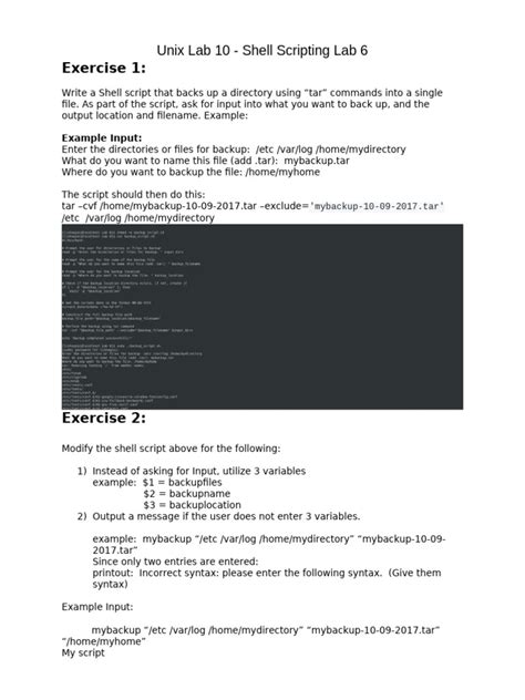Lab 10 Shell Scripting Lab6 Pdf