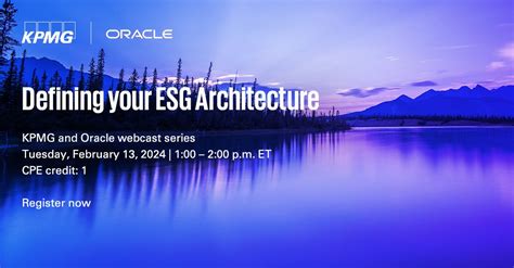 Joe Nakai On Linkedin Esgreporting Oraclecloudepm Kpmgwebcast Cpe