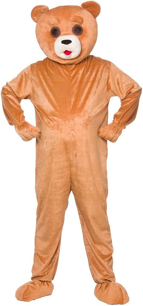 Funny Teddy Bear Mascot Adult Costume Adult One Size Uk