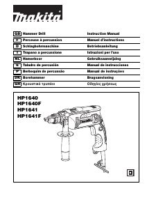 Manual Makita HP1641F Impact Drill