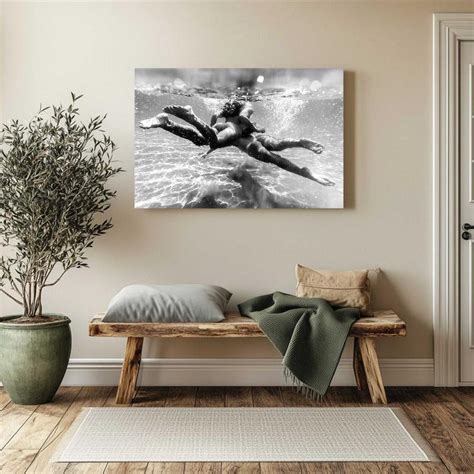 Black And White Underwater Nude Fine Art Photography Couples Swimming