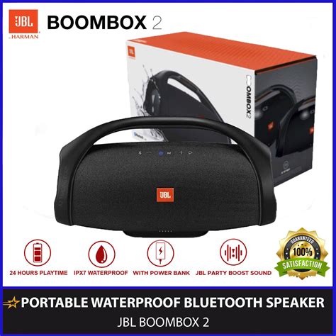 Jbl Boombox Portable Bluetooth Speaker Waterproof Powerful Sound And Monstrous Bass Jbl