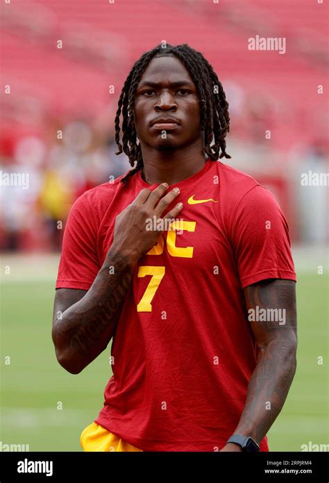 September 02 2023 Usc Trojans Safety Calen Bullock 7 In Action During