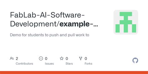 Github Fablab Ai Software Developmentexample Teamwork Demo For