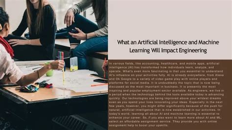 ppt what an artificial intelligence and machine learning will impact