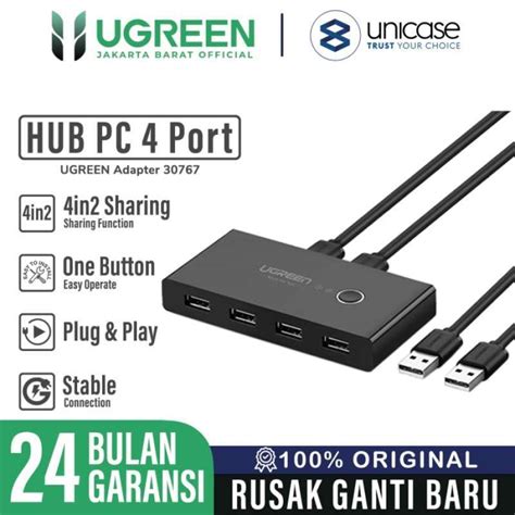 Promo Adapter Hub Pc 4 Port Usb Ugreen Sharing Switch Box Usb 2 0 3 0 30767 Usb 2 0 Diskon