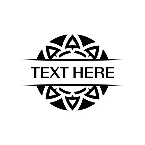 Geometric Mandala Pattern Emblem With Symmetrical Curves Badge 50383868 Vector Art At Vecteezy