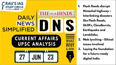 The Hindu Analysis 27 June 2023 Daily Current Affairs Upsc Cse