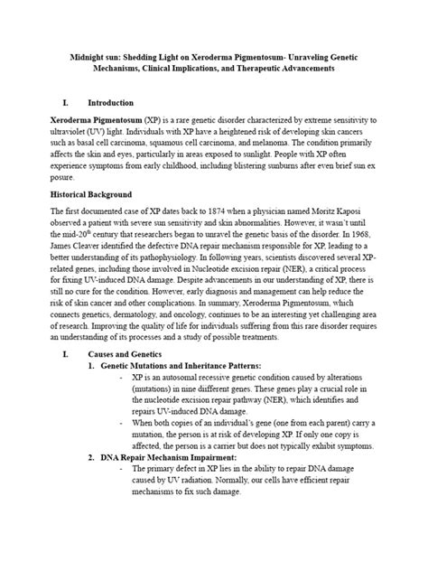 Xerodermapigmentosum Pdf Skin Cancer Cancer