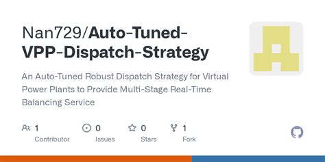 Github Nan729auto Tuned Vpp Dispatch Strategy An Auto Tuned Robust Dispatch Strategy For