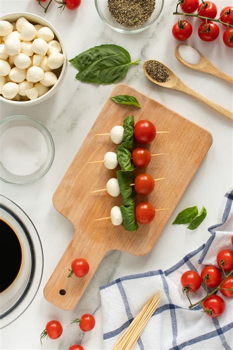 Caprese Skewers With Balsamic Drizzle Super Simple