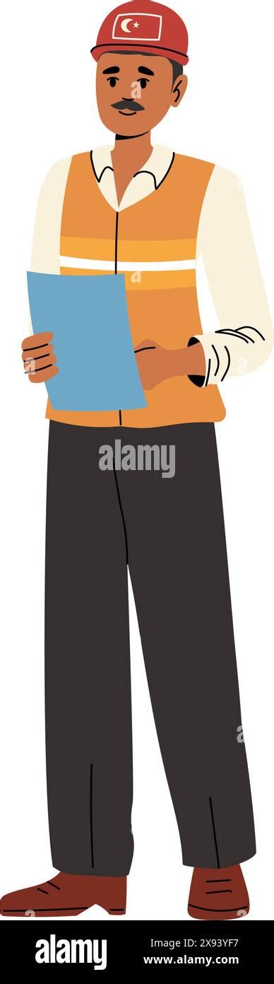 Man Engineer Isolated Vector Illustration Stock Vector Image Art Alamy