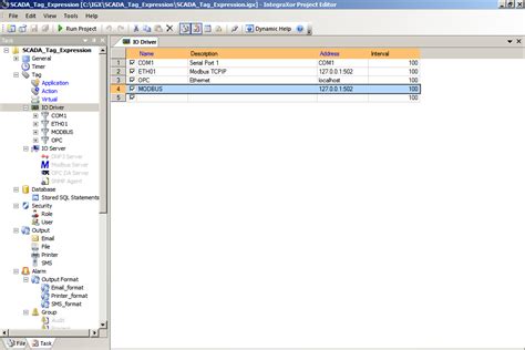 advanced scada tag expression configuration ecava igx web scada